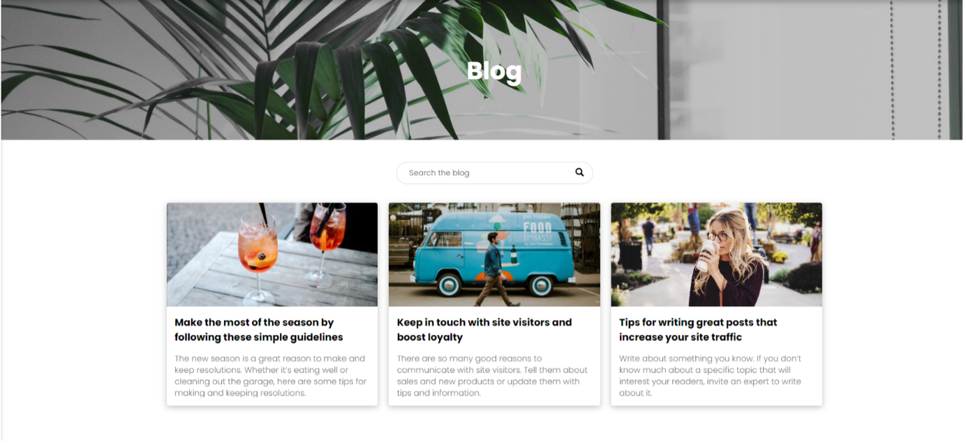 How to use a blog on your Website Builder website - Support Centre ...