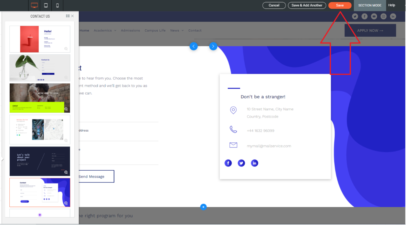 How to add a new section in Website Builder - Support Centre - names.co.uk