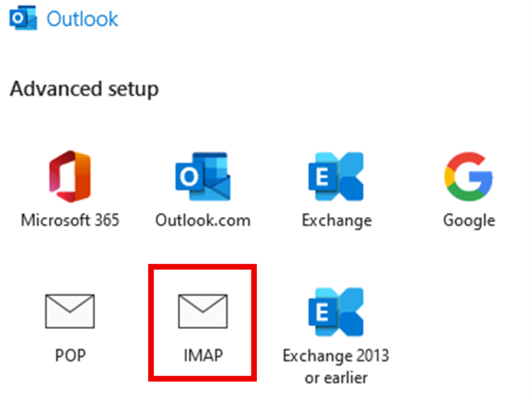 Setting up an IMAP account on Outlook 365 - Support Centre - names.co.uk