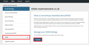 How to enable DKIM for your domain - Support Centre - names.co.uk