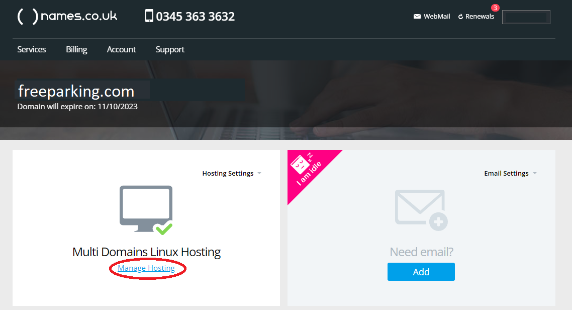 How to Access and Manage your Hosting - Support Centre - names.co.uk How to Access and Manage your Hosting - Support Centre - names.co.uk
