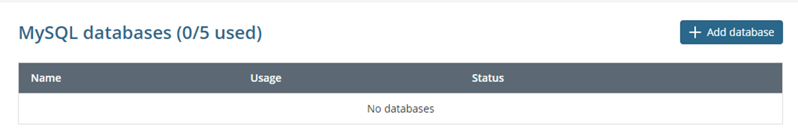 Green Web Hosting: Databases - Support Centre - names.co.uk