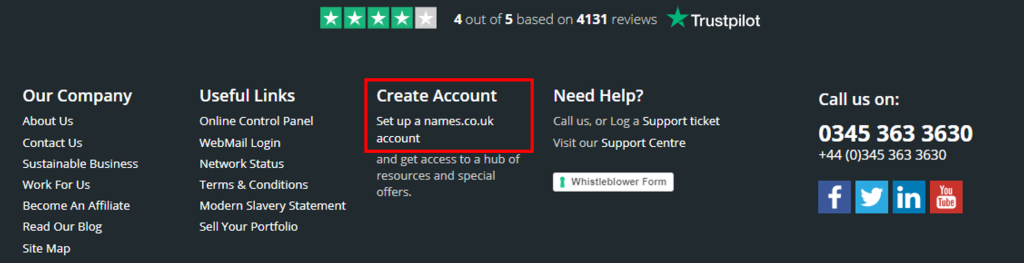 How to Create a Namesco Account - Support Centre - names.co.uk