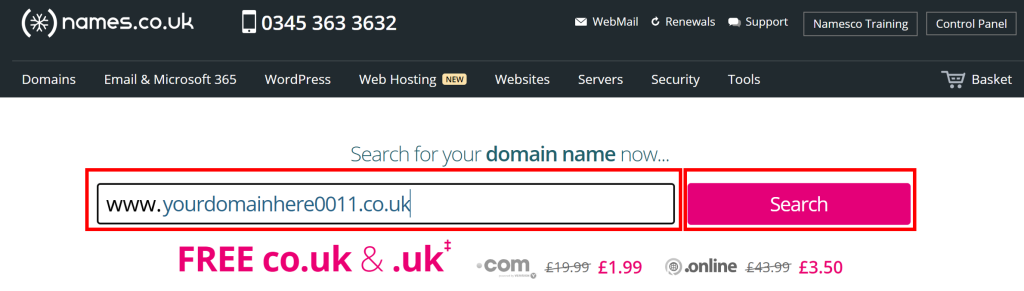 How to Register a Domain Name - Support Centre - names.co.uk