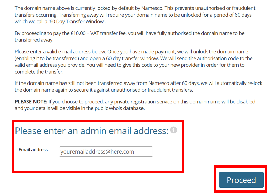 How to transfer a Domain Name away from us - Support Centre - names.co.uk