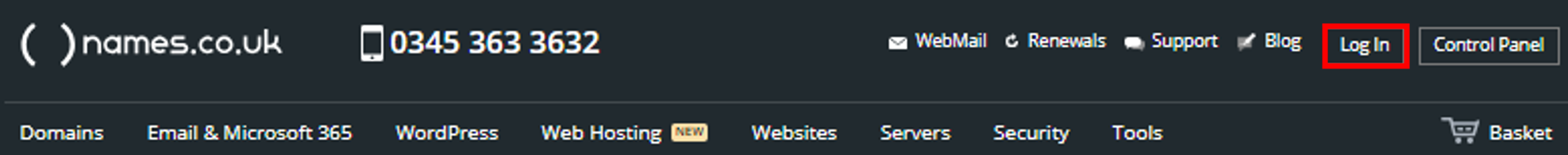 How to Create a Namesco Account - Support Centre - names.co.uk