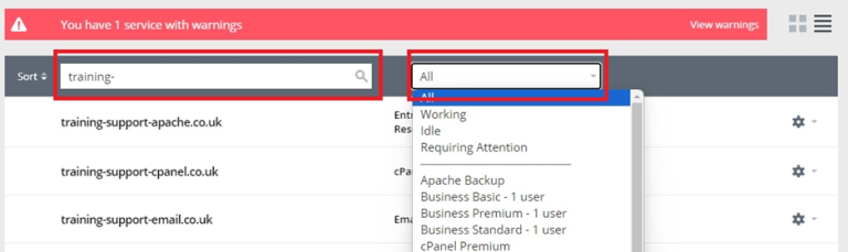 Navigating to your Services on your Names.co.uk account - Support ...