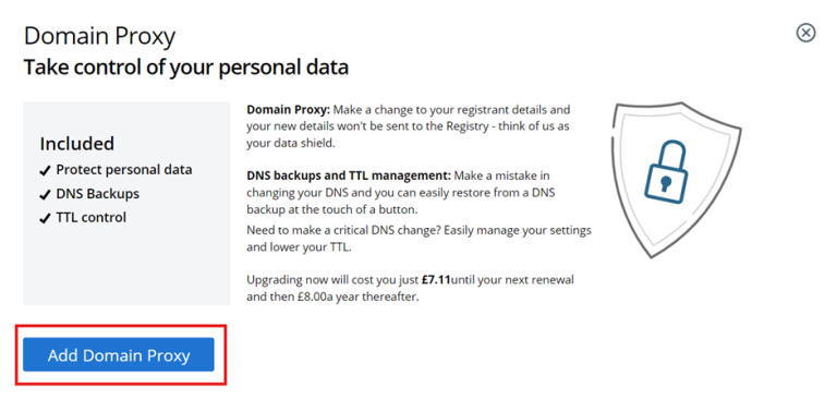 What is Domain Proxy and how to Activate it - Support Centre - names.co.uk
